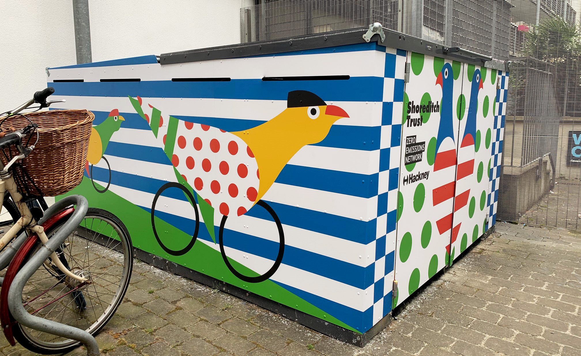 The Shoreditch Trust Receives Vibrant FalcoCargoBox Cargo Bike Locker | Falco UK LTD